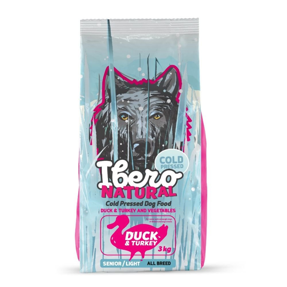 Ibero Cold Press Dog Senior Duck/Turkey - karma tłoczona na zimno dla ...