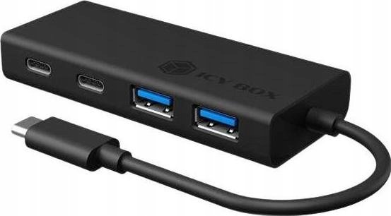 Icybox Ib-Hub1426-Cpd Hub 5-Portowy Usb-C Usb 3.0 Power Delivery Czarny ...