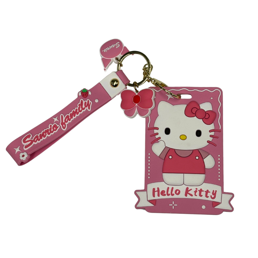 Identyfikator Na Karte Na Dokument Holder Róż Hello Kitty Gumowy - Inna ...