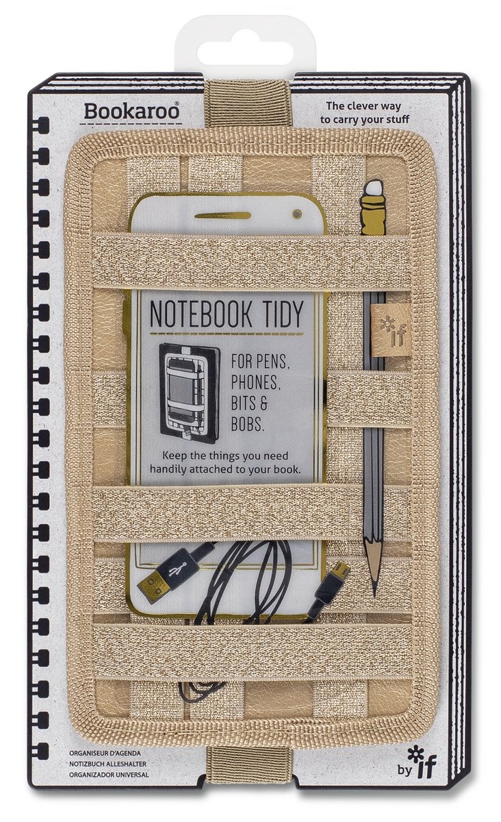 IF, Organizer na notes, złoty, Bookaroo Notebook Tidy - IF | Sklep ...