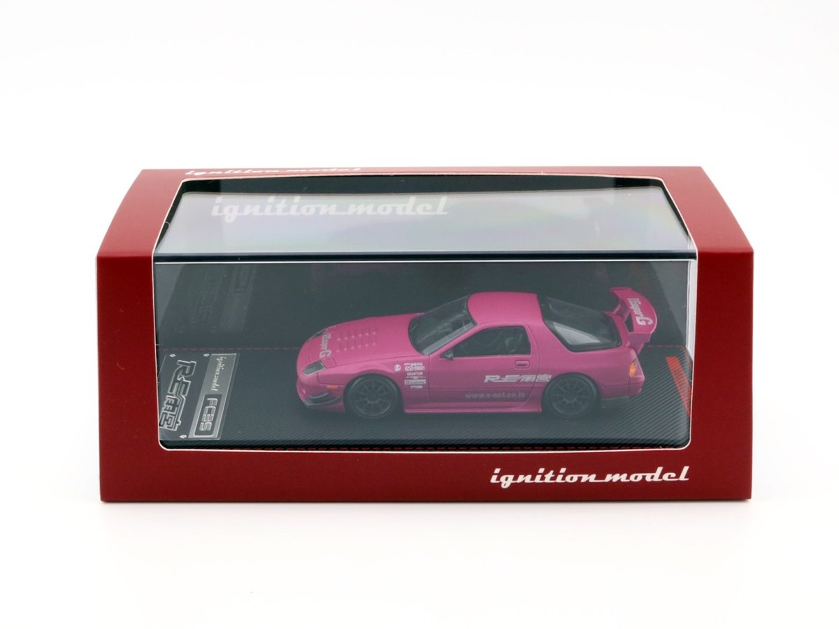 IGNITION MODEL Mazda RX-7 FC3S RE Amemiya Matte Purple Metallic 1:64 Edycja Limitowana ...