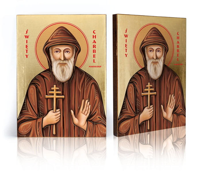 Ikona Święty Charbel Makhlouf O- 50 cm x 70 cm - Inna marka | Sklep ...