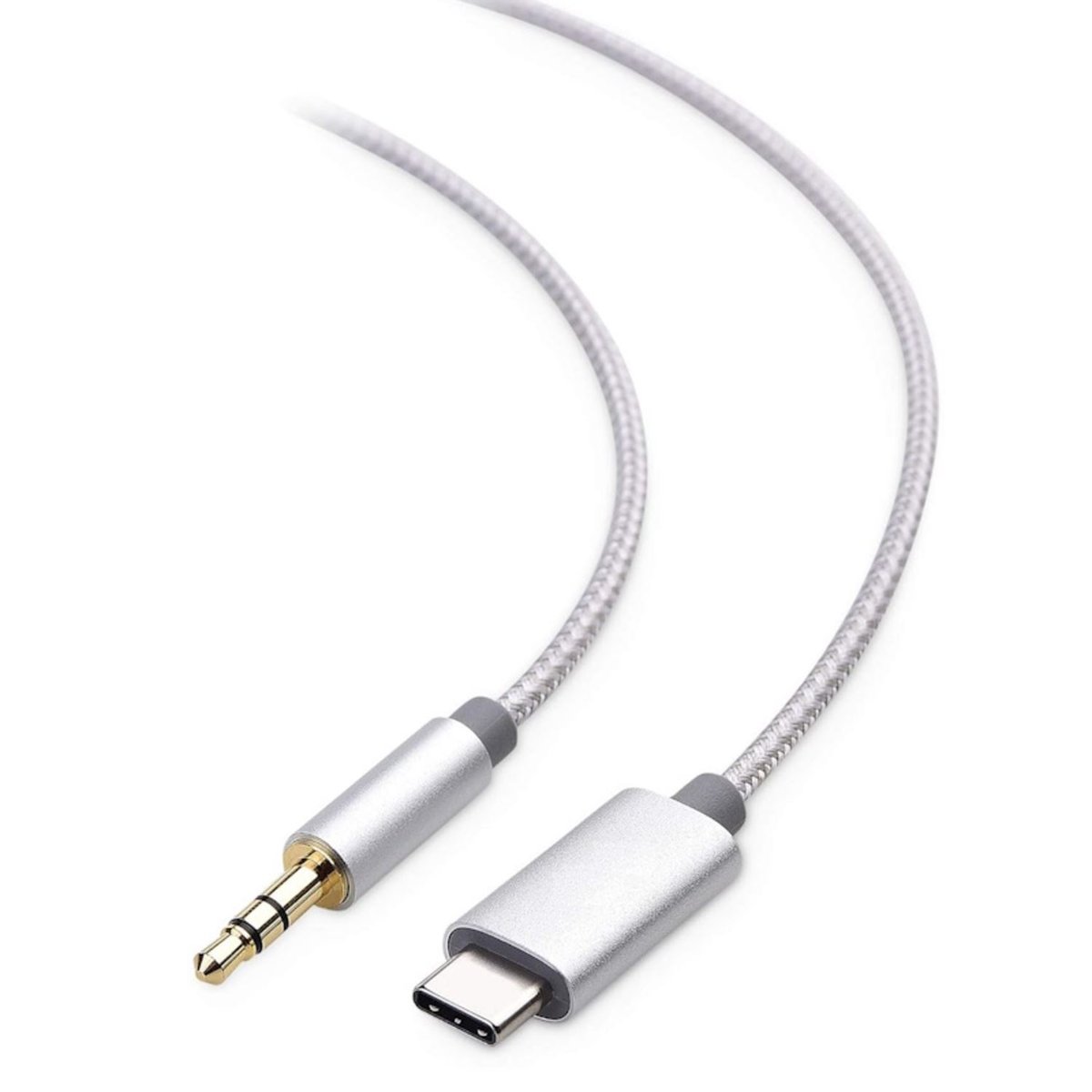 iLike AX2 Trwały, pleciony kabel AUX z USB-C (typu C) na gniazdo audio ...