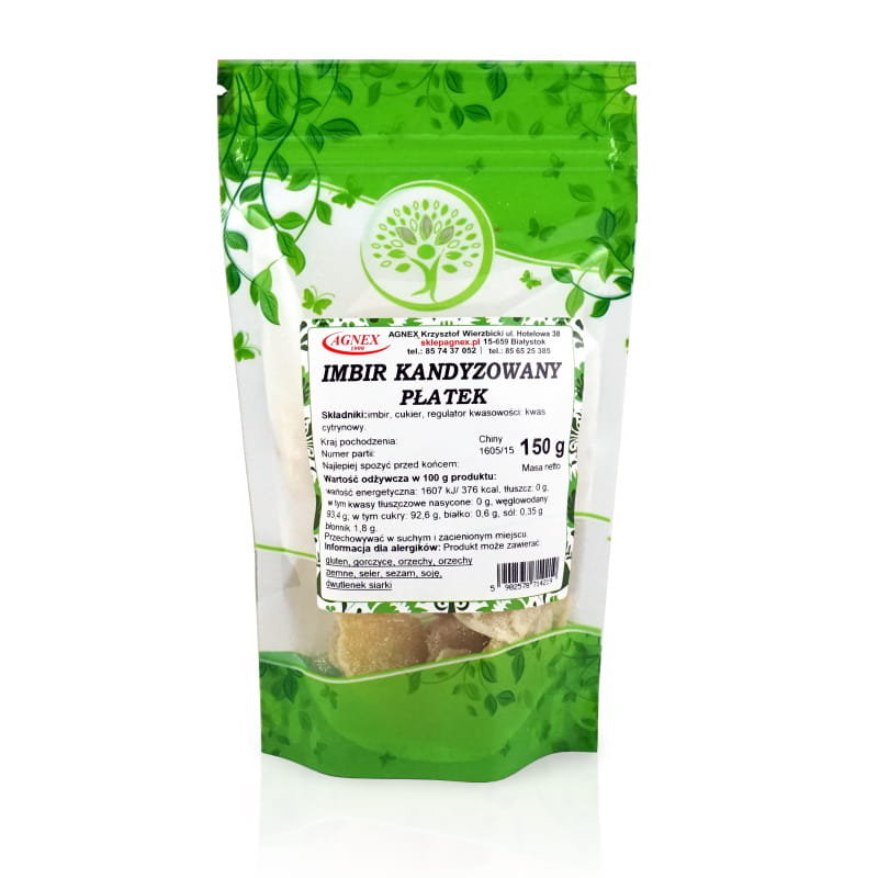 Imbir kandyzowany płatek 150g - Agnex | Sklep EMPIK.COM