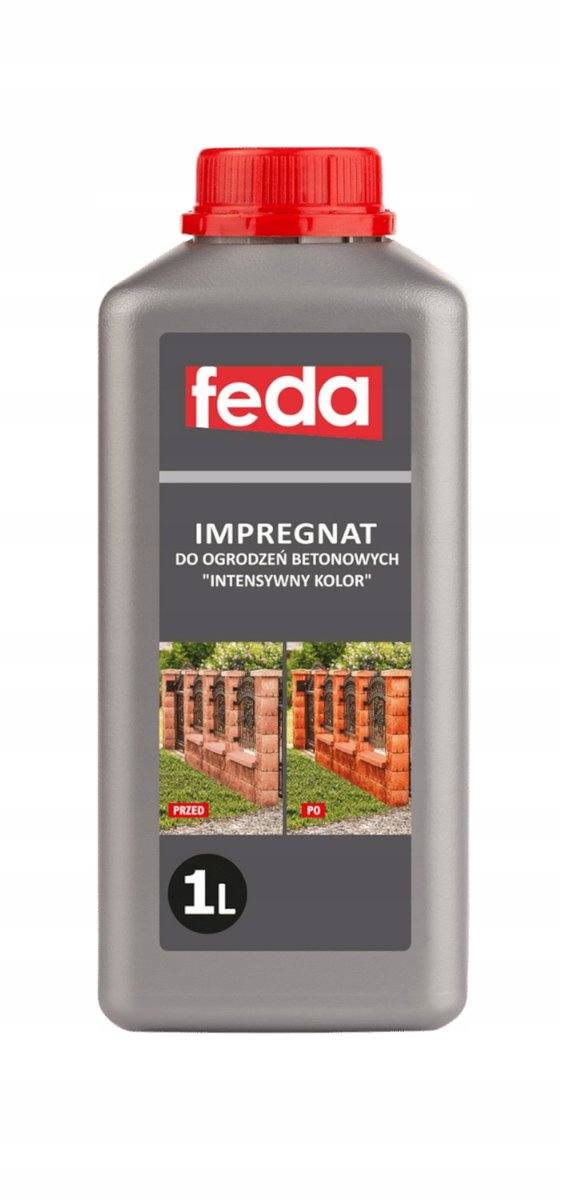Impregnat Do Ogrodzeń Oraz Bloczków Betonowych 1L Intensywny Kolor Feda ...