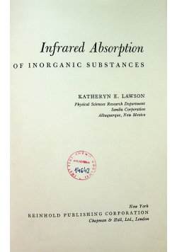 Infrared Absorption - | Książka w Empik