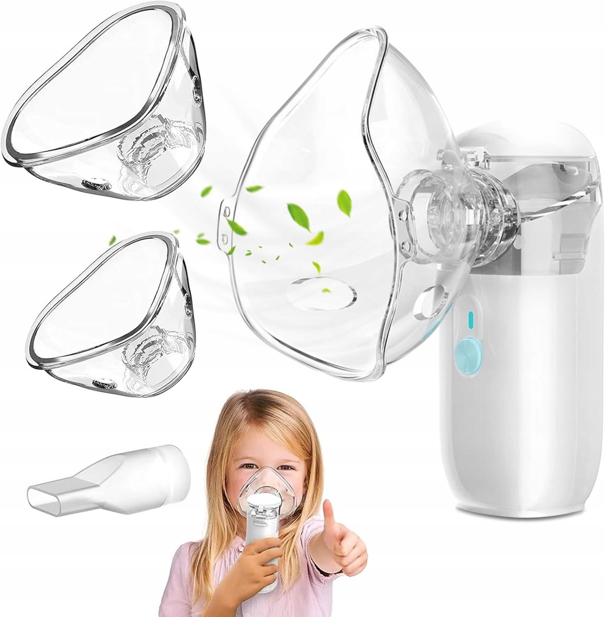 Inhalator Nebulizator Przenośny Dla Dorosłych Siateczkowy Bezprzewodowy ...