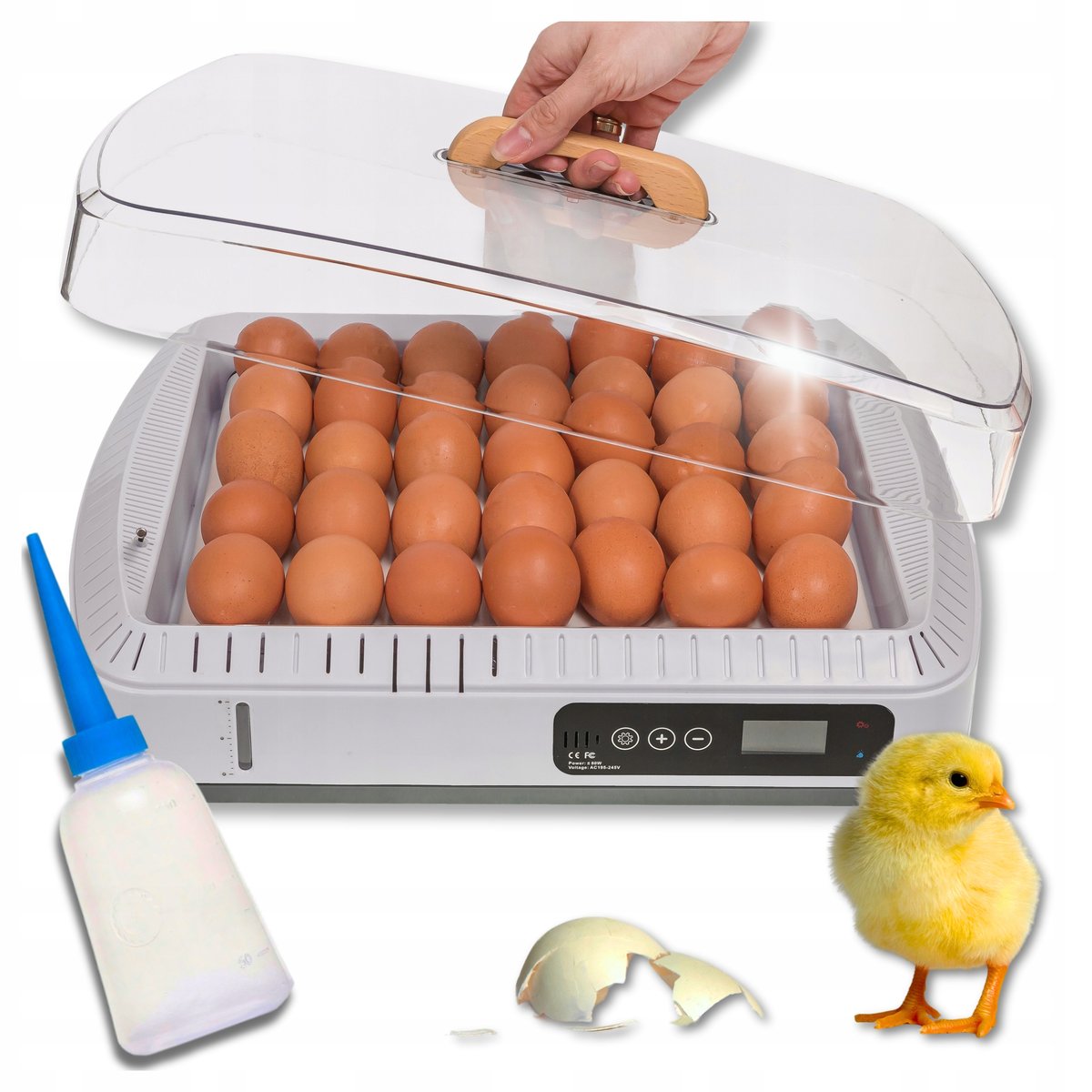 Inkubator Automatyczny do wylęgu 35 jaj Wylęgarka Klujnik do wylęgu ...
