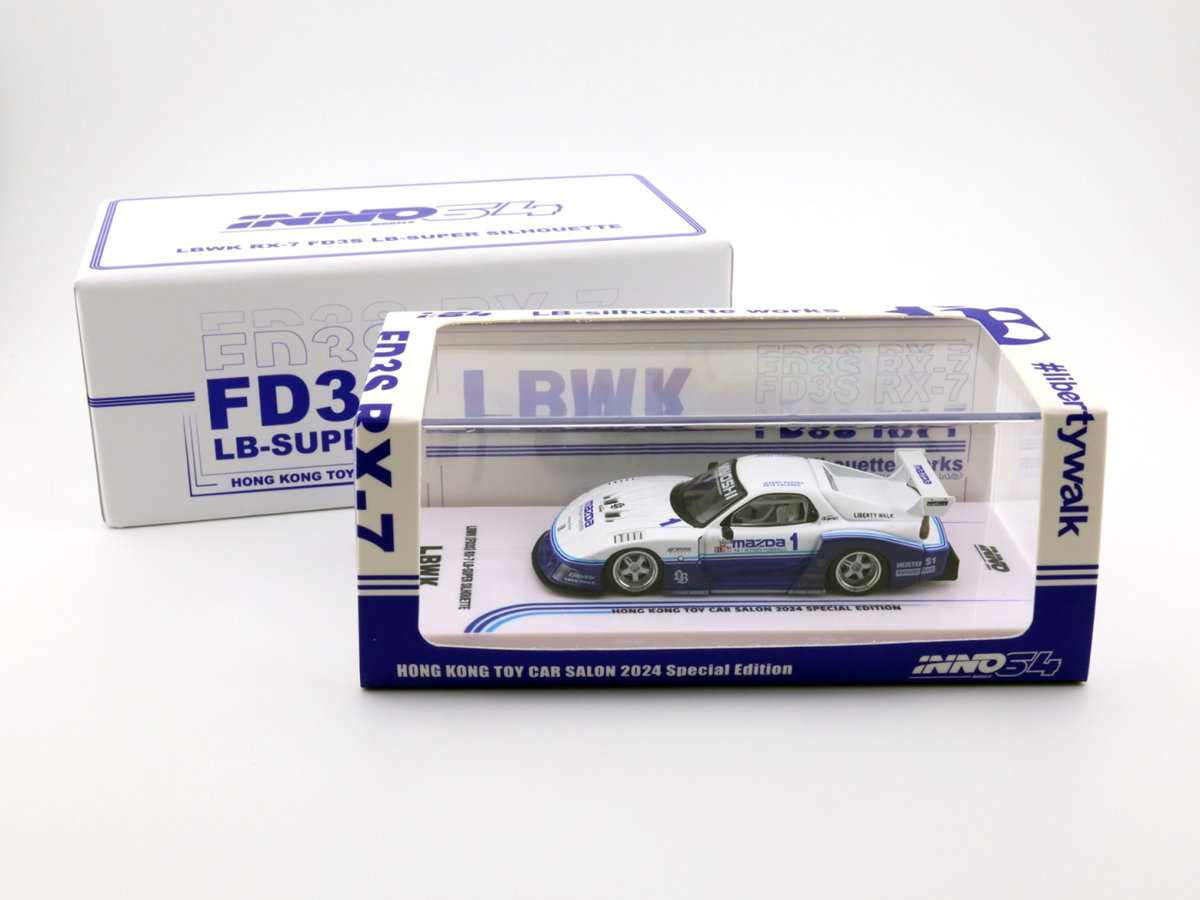 INNO64 Mazda LBWK RX-7 FD3S LB-Super Silhouette Hong Kong Toy Car Salon ...