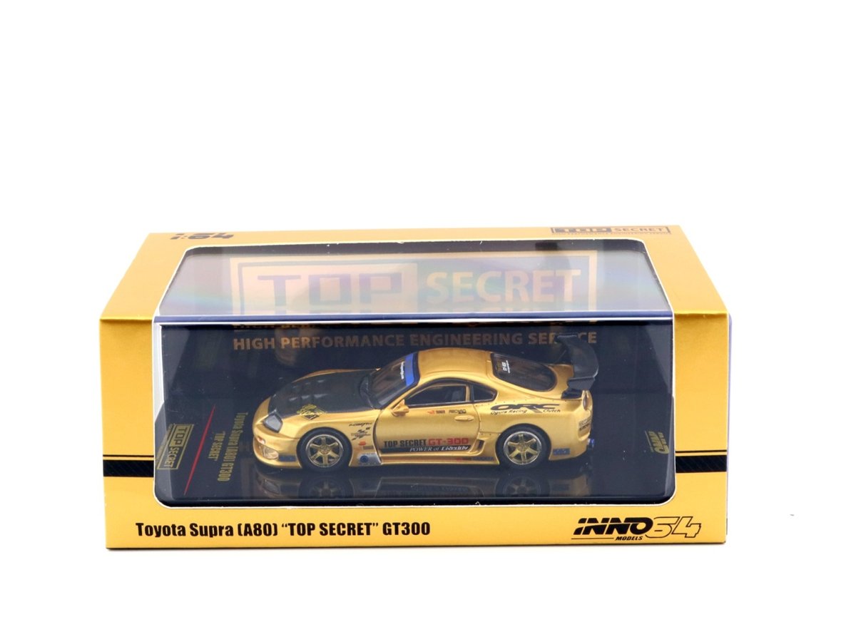 Inno64 Toyota Supra A80 Gt300 Top Secret Gold Inno 1:64 - INNO64 ...
