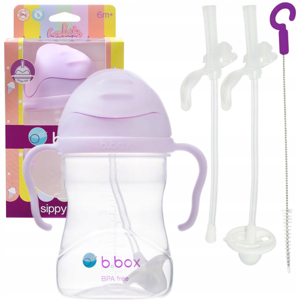 Innowacyjny Bidon butelka na wodę Bbox kubek zapasowe słomki ze szczoteczką - B.Box | Sklep ...