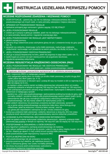Instrukcja udzielania pierwszej pomocy - KENLIGHT | Sklep EMPIK.COM