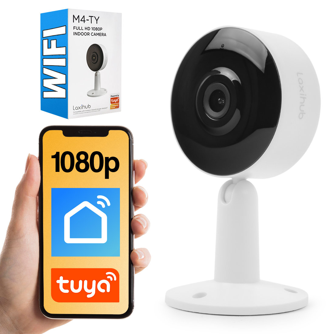 Inteligentna kamera WiFi do domu Tuya Laxihub M4-TY - Laxihub | Sklep ...