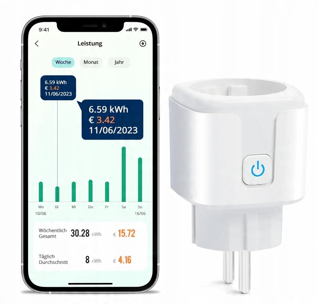 Inteligentne gniazdko Wi-Fi z pomiarem prądu Smart Home Akcesoria Alexa - inna (Inny) | Sklep ...