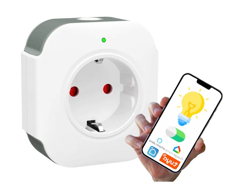 INTELIGENTNE GNIAZDKO WiFi SMART TUYA WATOMIERZ PROGRAMATOR TIMER - Hidin | Sklep EMPIK.COM