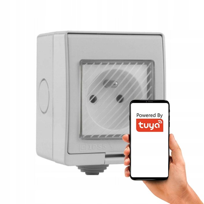Inteligentne gniazdo zewnętrzne 16A 3600W IP55 WiFi TUYA - Tuya | Sklep EMPIK.COM