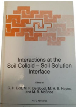 Interactions at the soil colloid soil solution interface - Opracowanie ...
