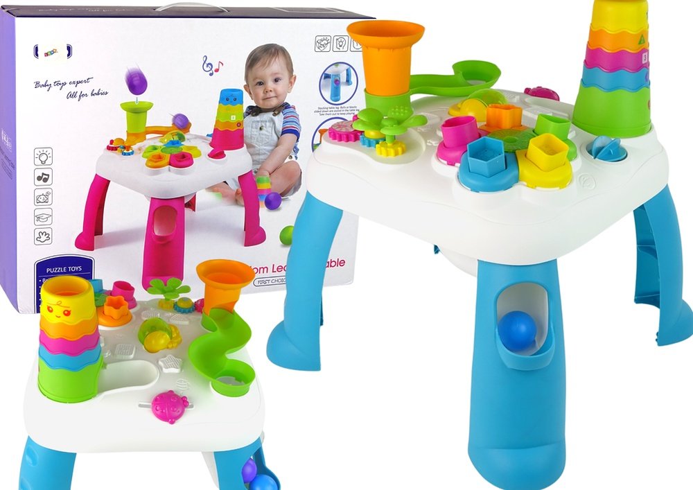 Interaktywny Stolik Edukacyjny Sorter Zjeżdżalnia + Piramida 5 Stopni ...