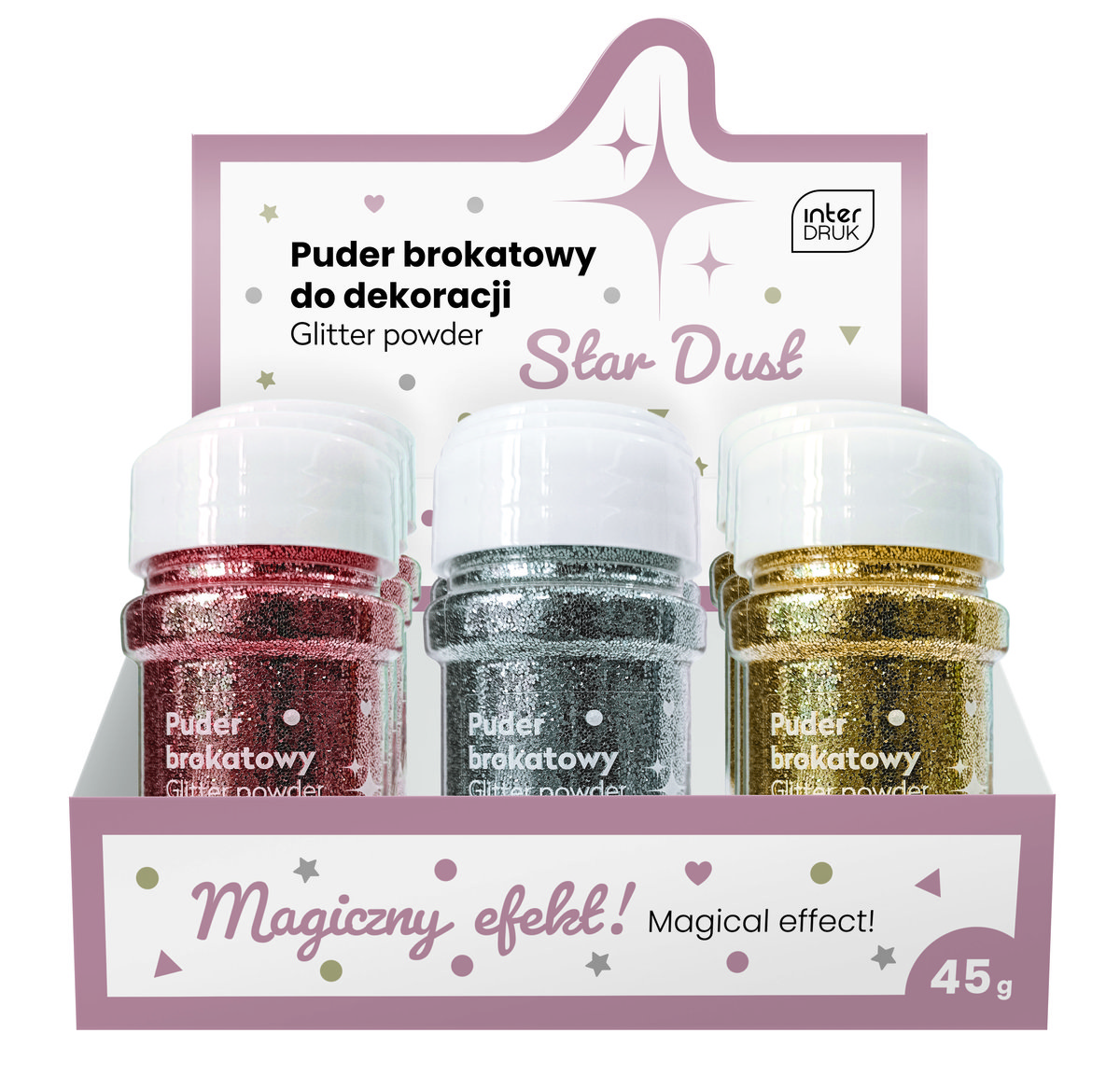 "Interdruk, Puder brokatowy STAR DUST 45 g do dekoracji - Interdruk | Sklep EMPIK.COM