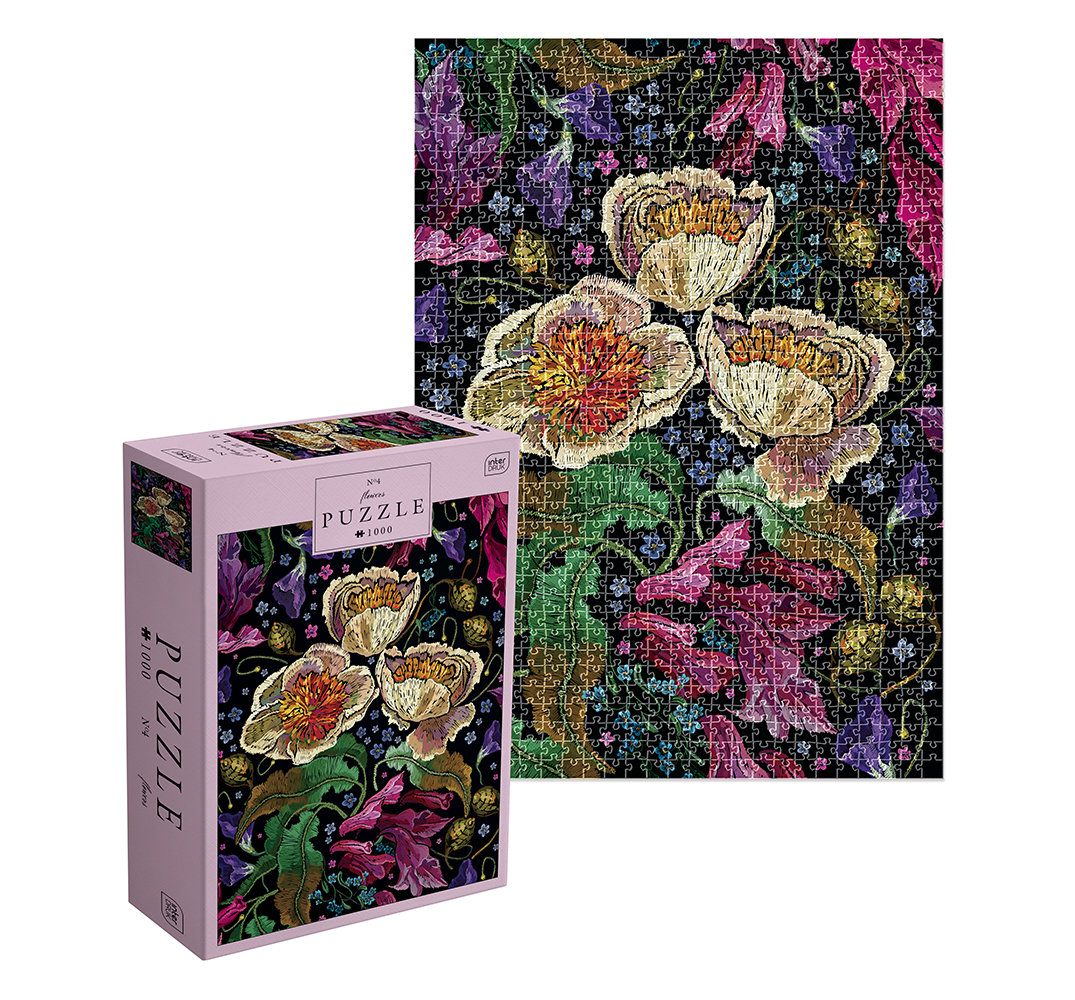 Interdruk, Puzzle 1000 el. Flowers 4 - Interdruk | Sklep EMPIK.COM