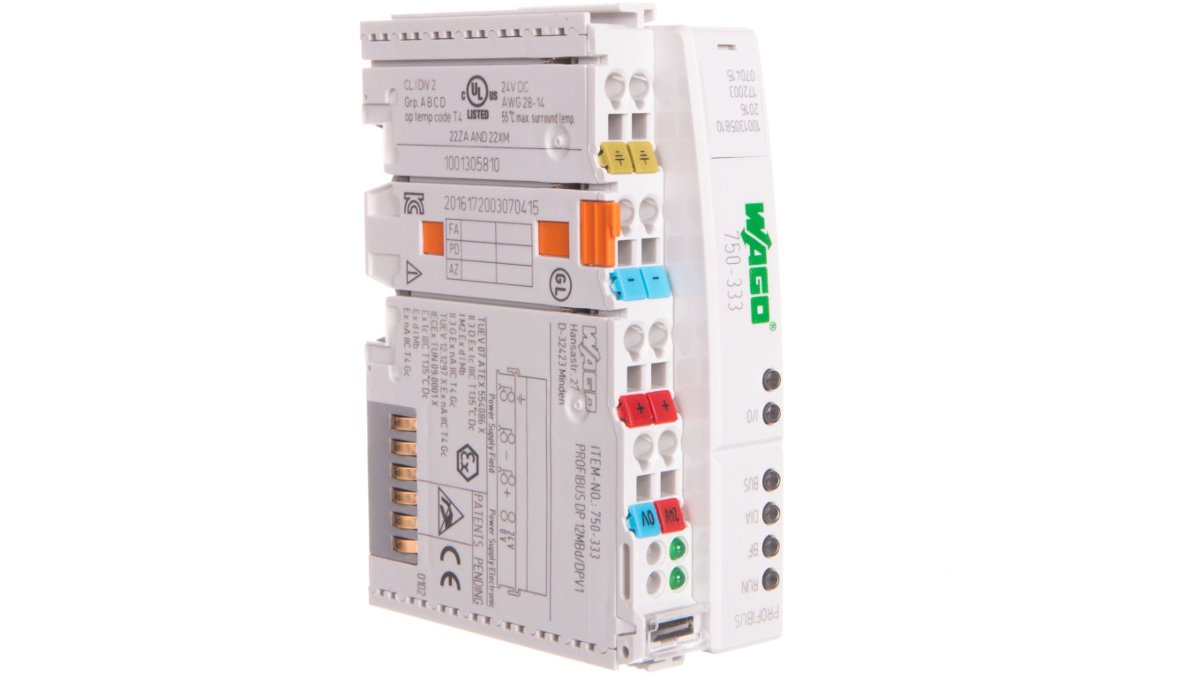 Interfejs sieciowy PROFIBUS DP/V1,12 MBAUD 750-333 - Wago | Sklep EMPIK.COM