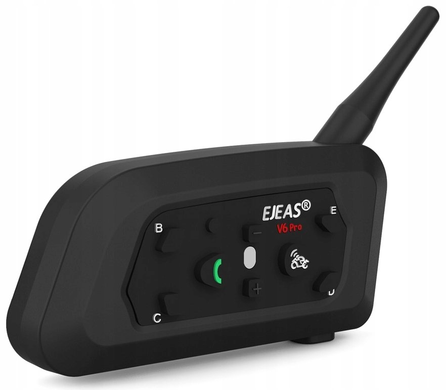 Interkom motocyklowy EJEAS V6 Pro+ dla 6 osób FM, Bluetooth, IP67 ...