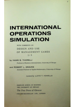 International operations simulation - | Książka w Empik