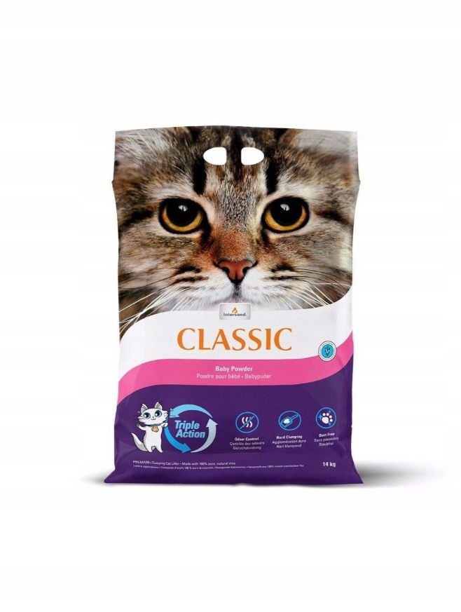 INTERSAND CATLITTER EXTREME CLASSIC BABY POWDER 14KG - Intersand ...