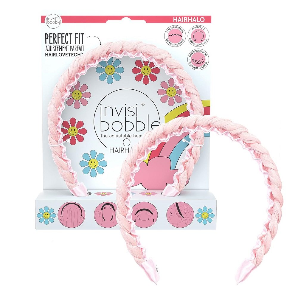Invisibobble Hairhalo Retro Dreamin’ regulowana opaska do włosów Eat ...