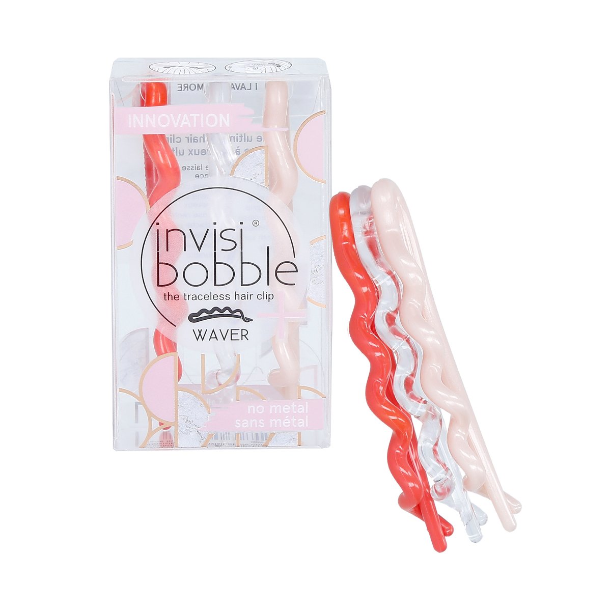 INVISIBOBBLE, WAVER PLUS, Spinki do włosów Marbelous (I Lava You More ...