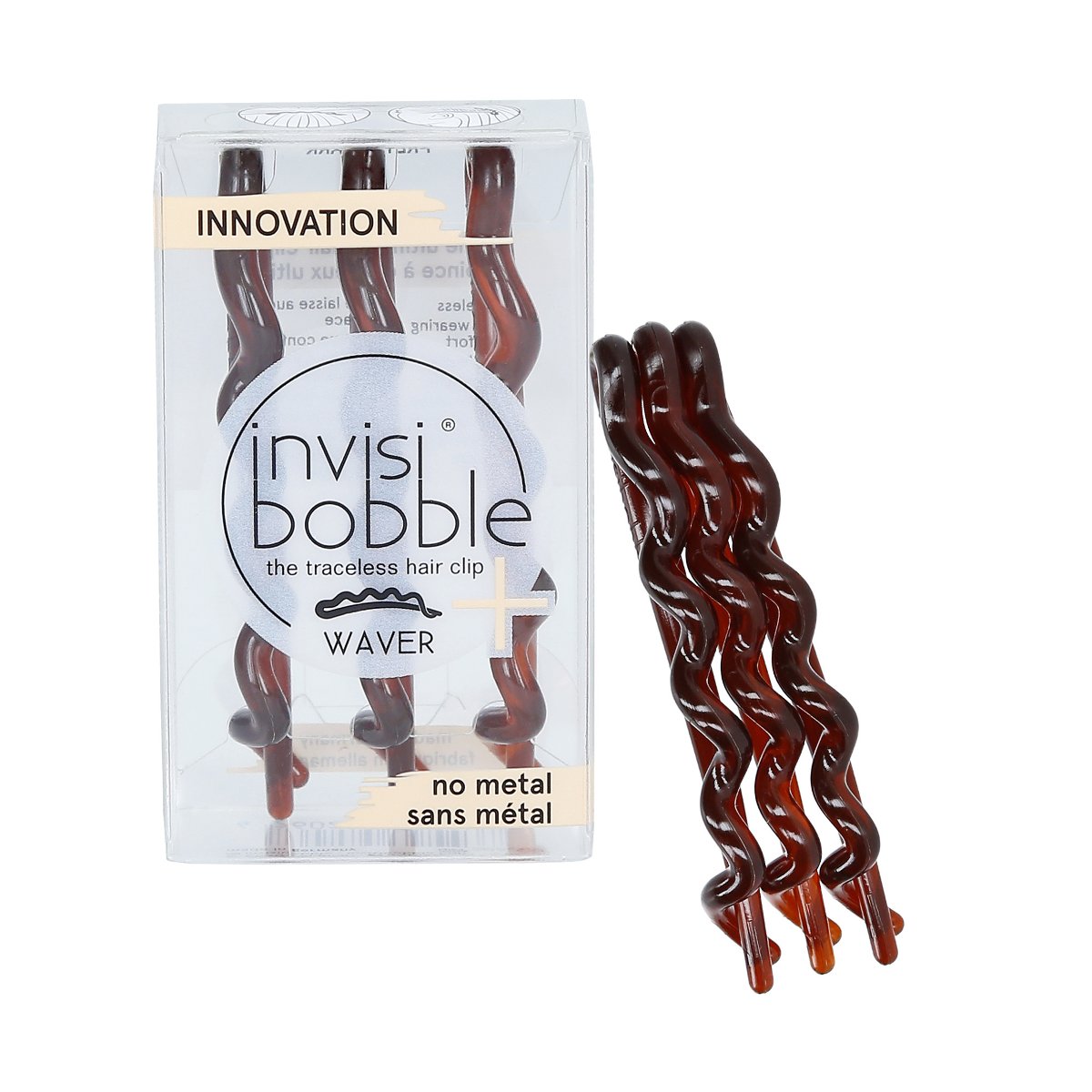 INVISIBOBBLE, WAVER PLUS, Spinki do włosów (Pretty Dark), 3 szt ...