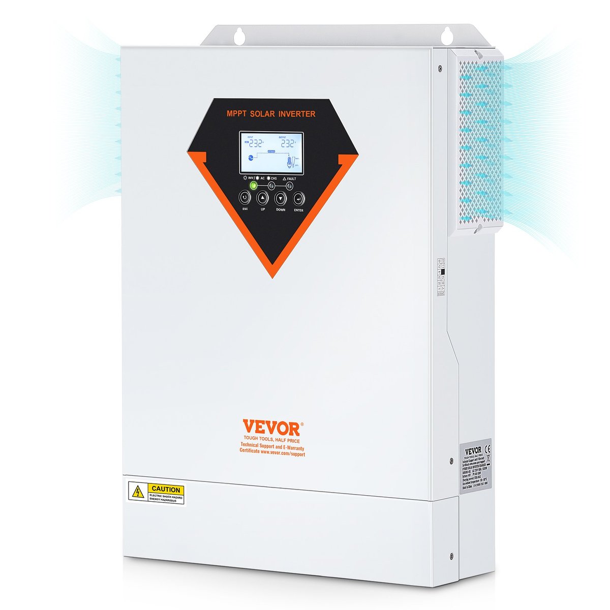 Inwerter solarny hybrydowy falownik przetwornica 5500 W - Vevor | Sklep ...