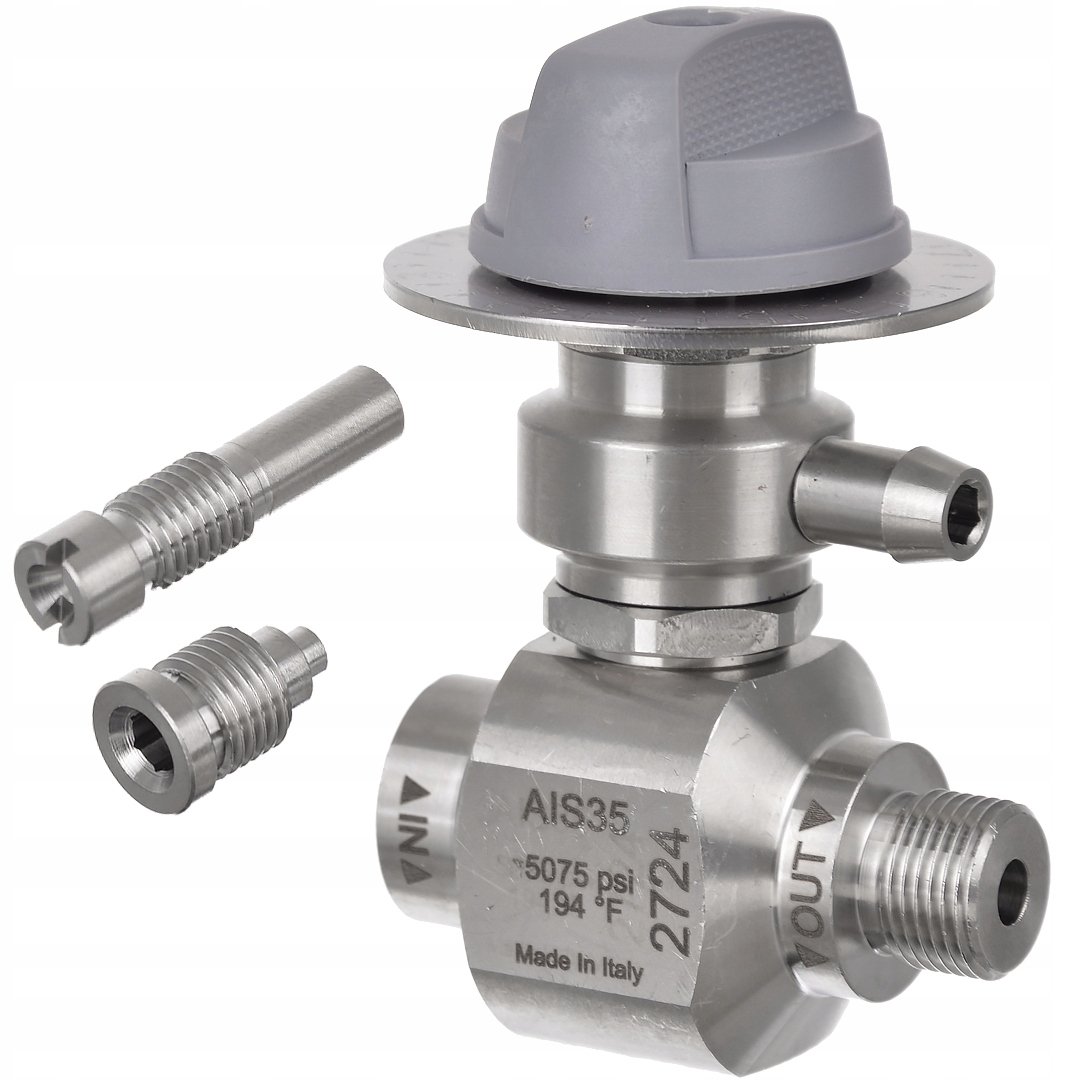 Inżektor chemii wysokiego ciśnienia AIS35 350bar gwint 3/8" dysza 1.3mm ...