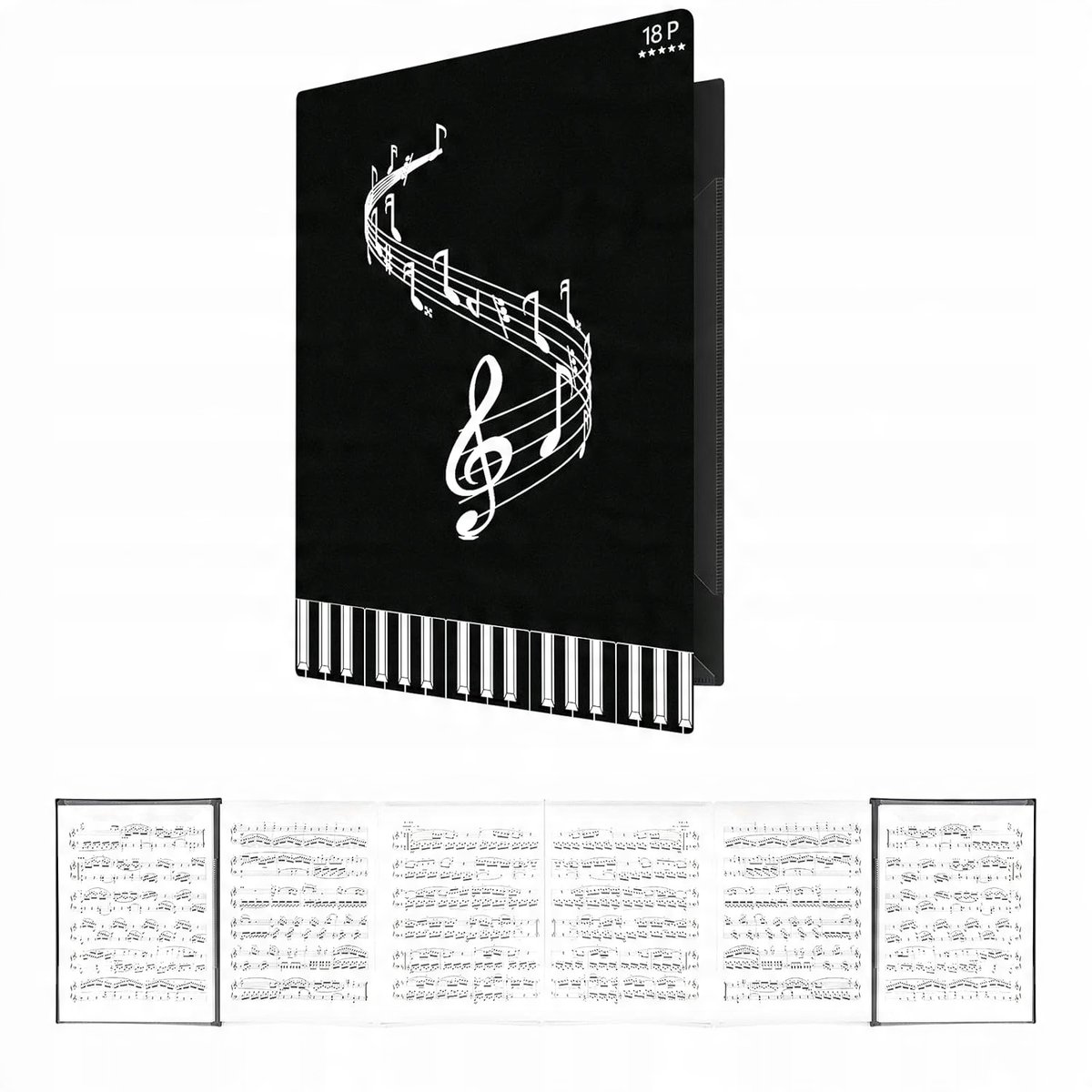 Irich Wodoodporna Teczka na Nuty i Dokumenty A4 - 8 Stron, Tworzywo PP - Inna marka | Sklep ...