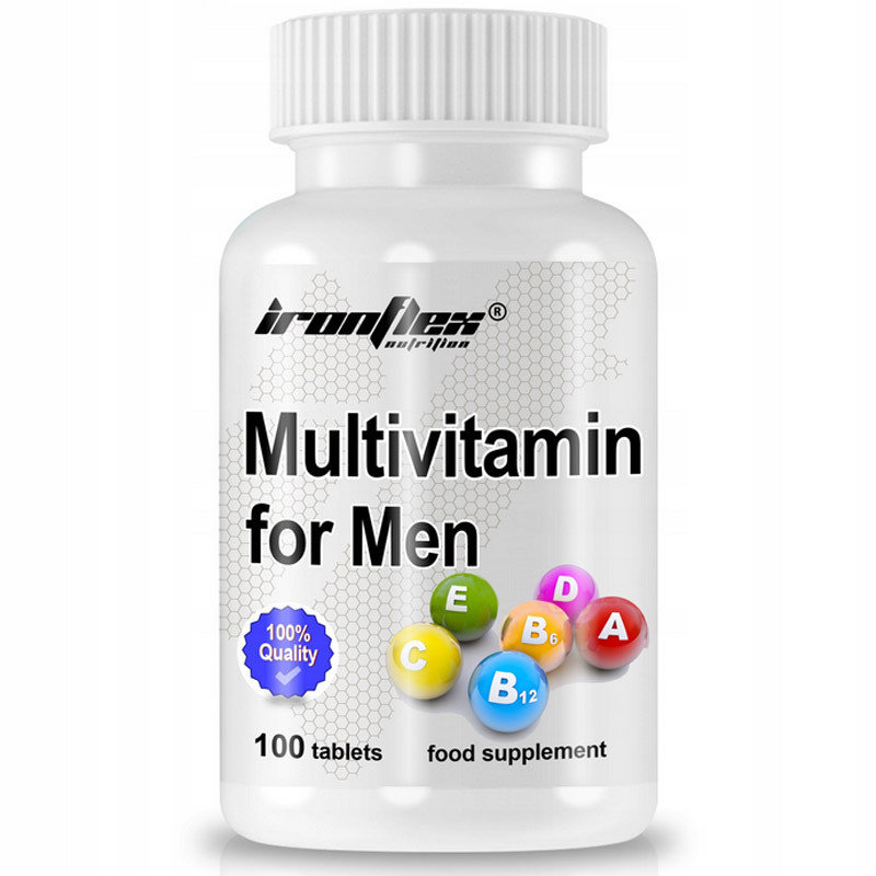 Ironflex Multivitamin For Men Suplement diety, 100 tab. | Sklep EMPIK.COM