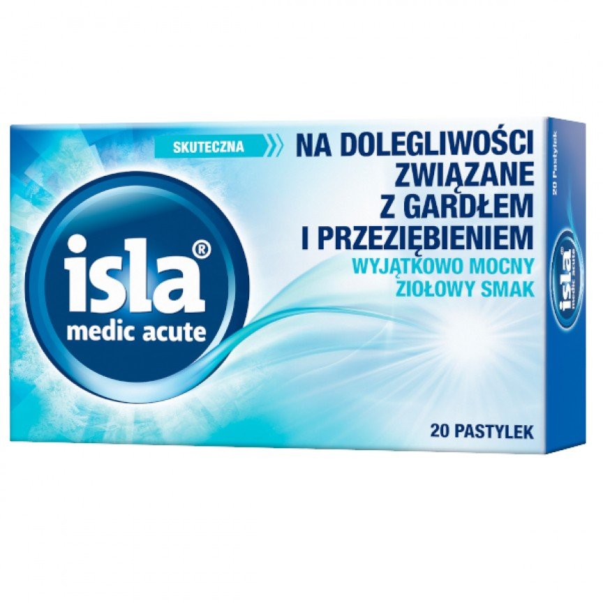 Isla Medic Acute Pastylki Na Ból Gardła Smak Ziół. 20 Past. | Sklep ...
