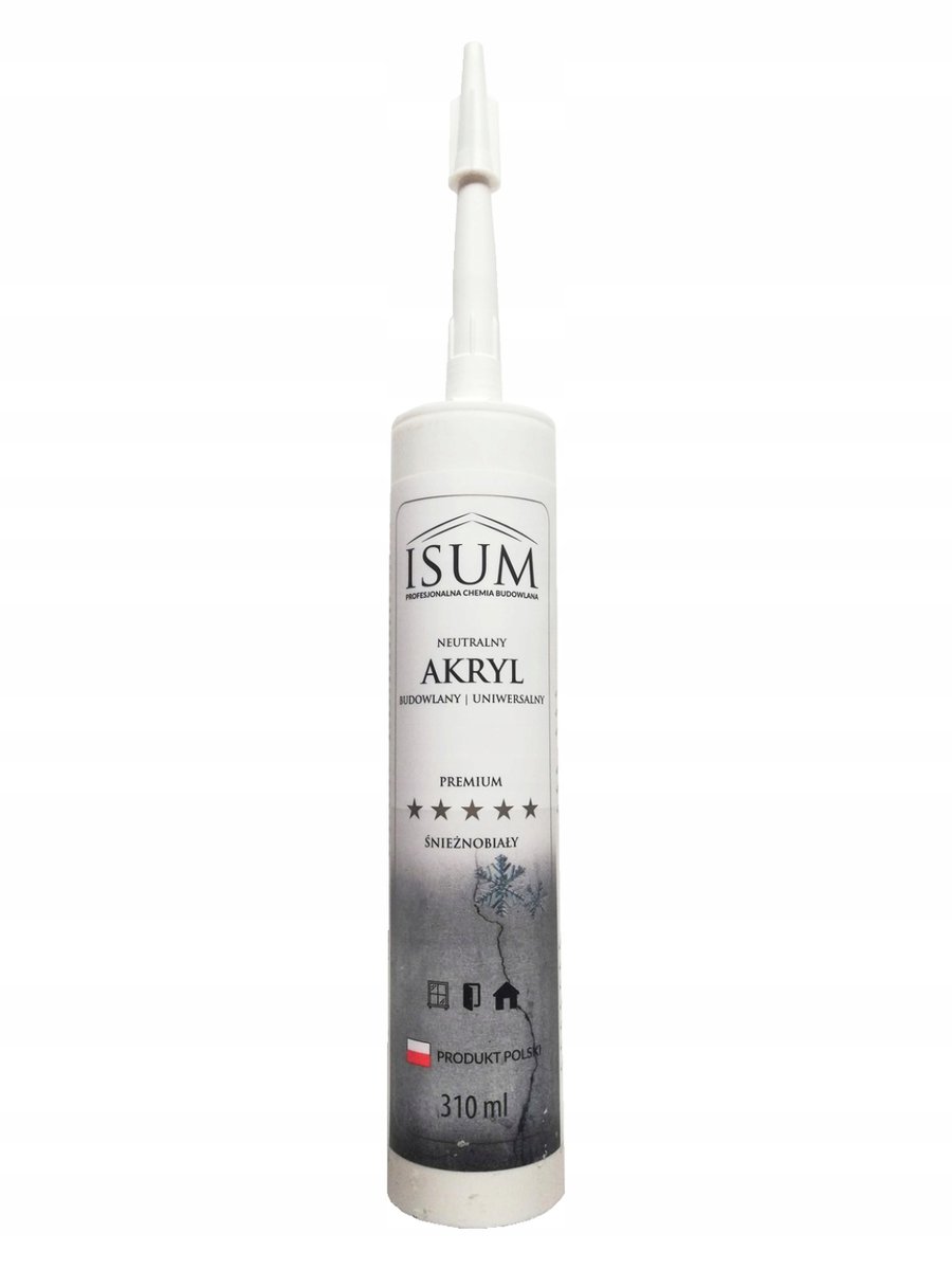 ISUM AKRYL budowlany neutralny biały 310ml - Isum | Sklep EMPIK.COM