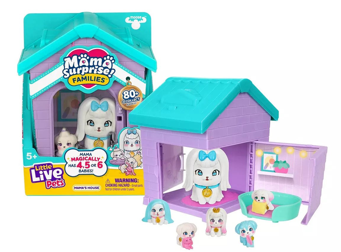 ittle Live Pets Mama Surprise Families Domek mamy Piesek Buda ...