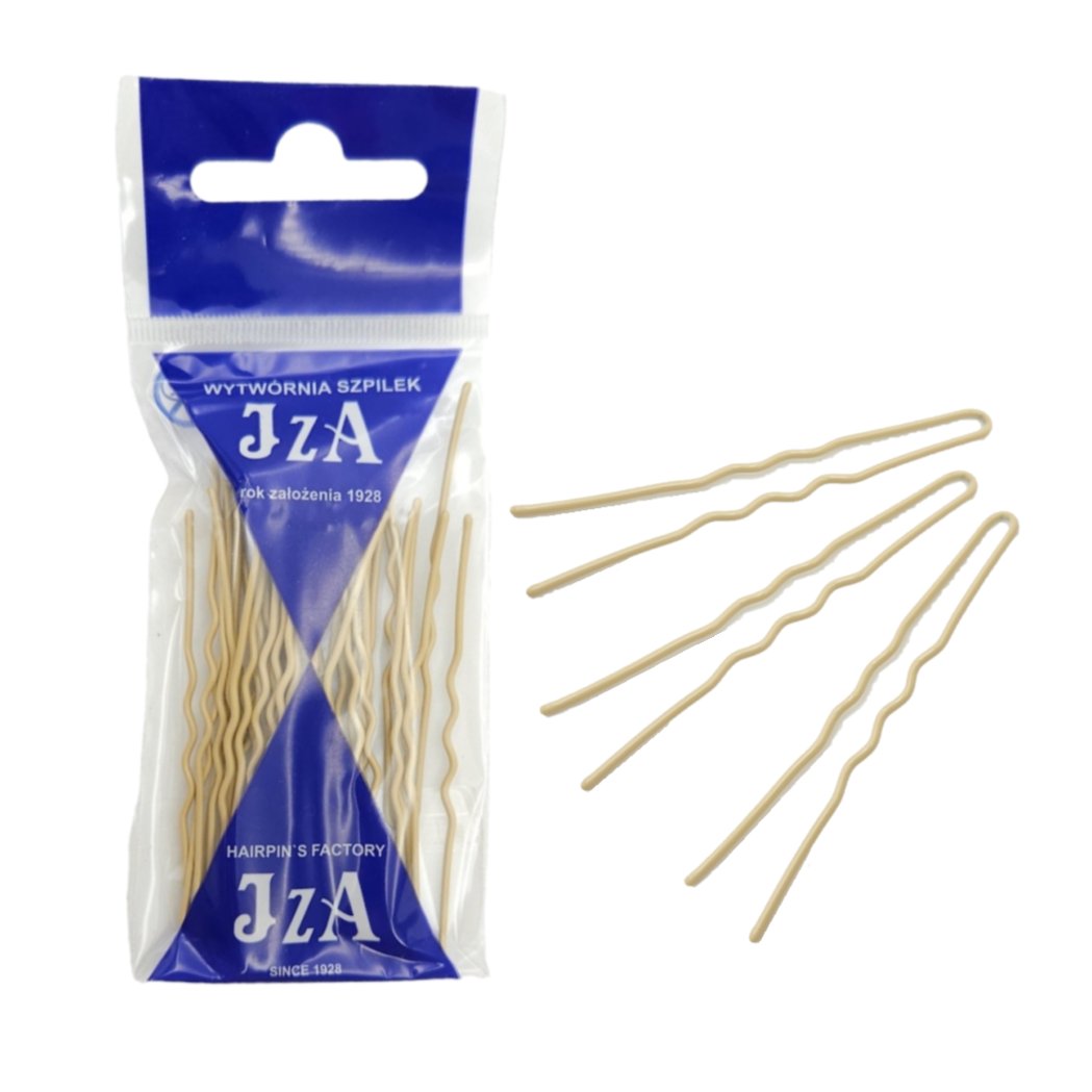 IZA Kokówki do włosów karbowane 65mm BEŻOWE POŁYSK - 20 sztuk | Sklep ...