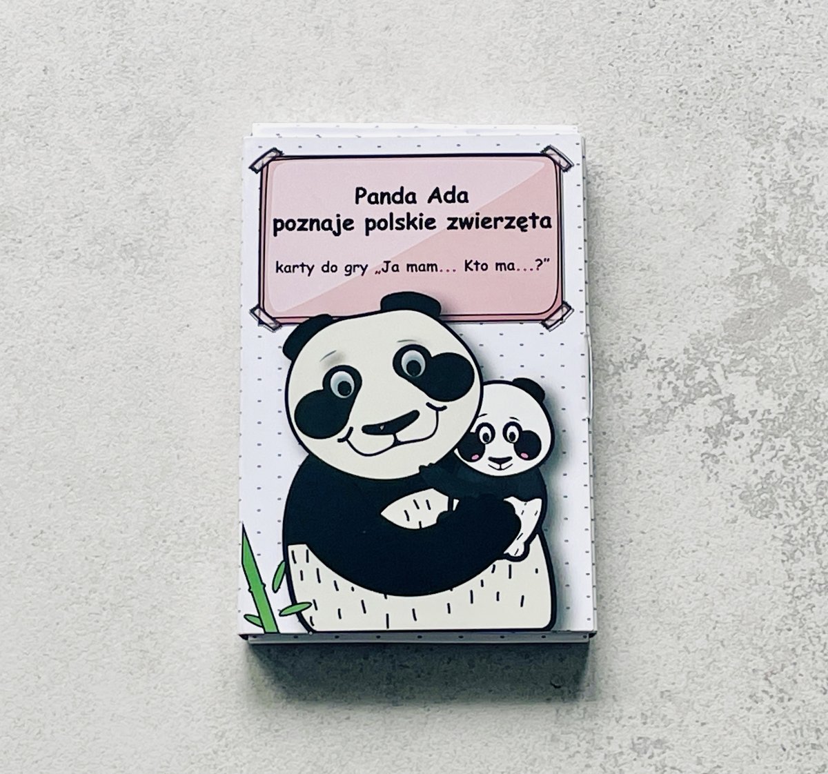 Ja Mam..Kto Ma? Panda Ada Poznaje Polskie Zwierzęta karty do gry Panda ...