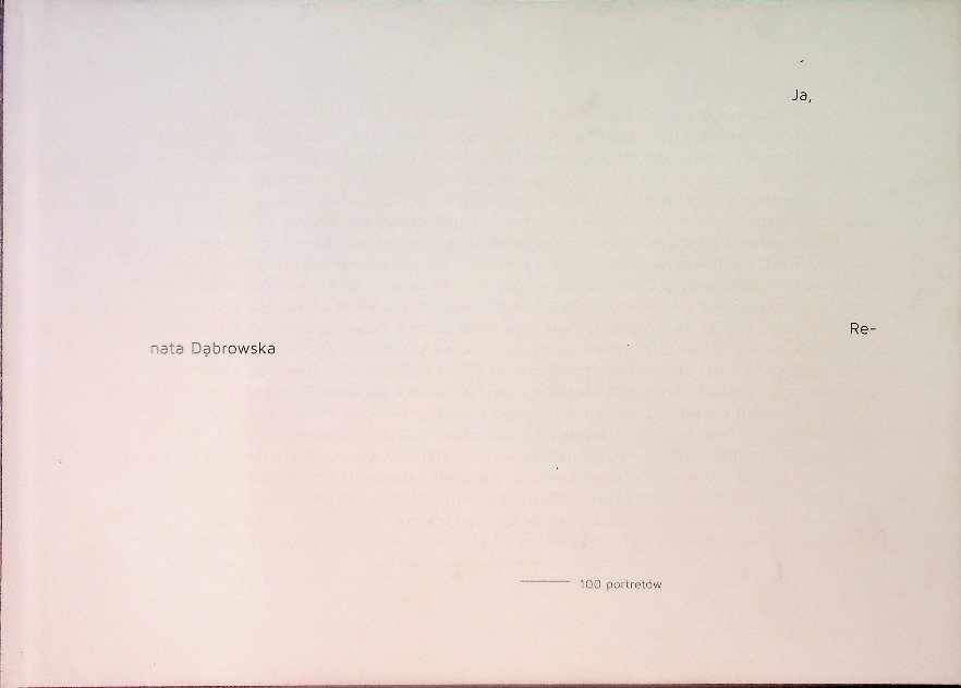 Ja, Renata Dąbrowska 100 portretów - Opracowanie zbiorowe | Książka w Empik