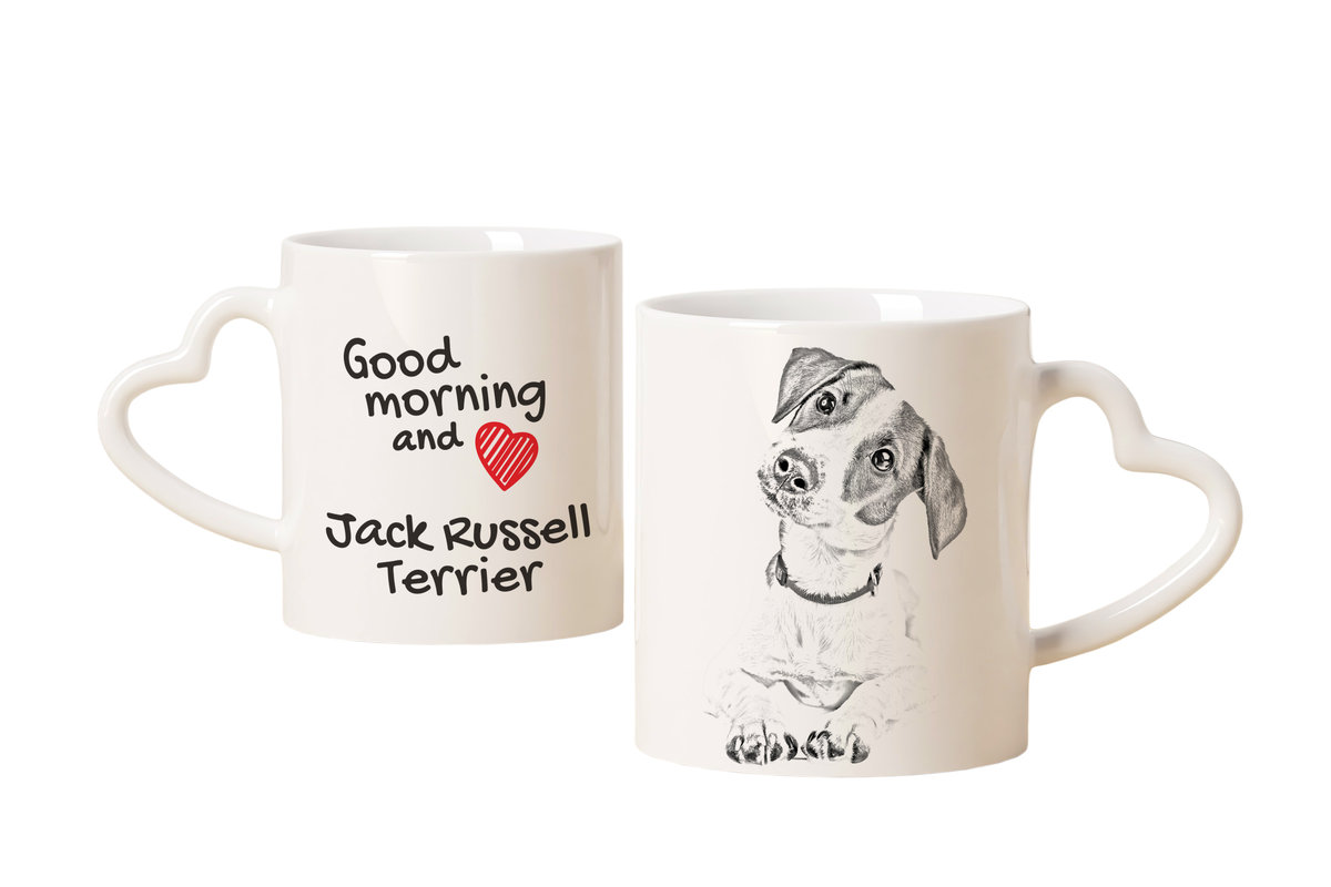 Jack Russell Terrier kubek z psem good morning serce Art-Dog - Inna ...
