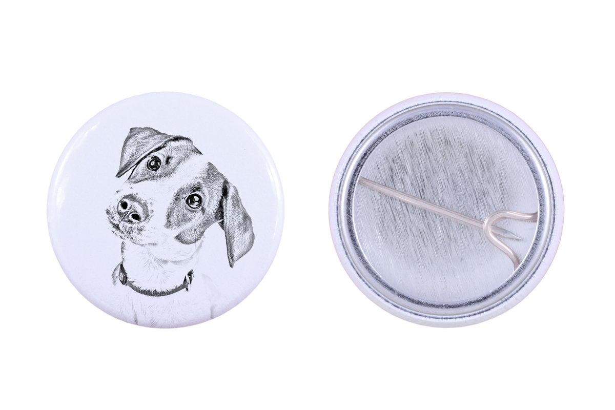 Jack Russell Terrier - przypinka z twoim psem, dodaj własne foto, marka ...