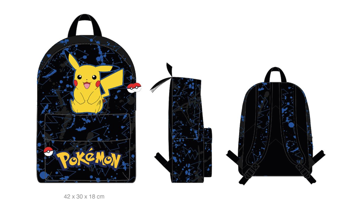 Jacob, POKEMON - Pikachu - 1-komorowy plecak "42x30x18cm - Inna marka ...