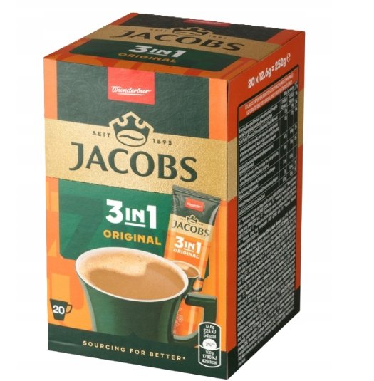 JACOBS 3W1 ORGINAL 20x12,6G KARTON - Inna marka | Sklep EMPIK.COM