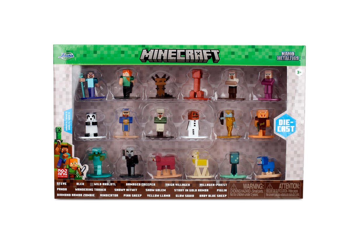 Jada 9336782314R00 Minecraft Metal fig 18-pak 4cm W13 - Inna marka ...