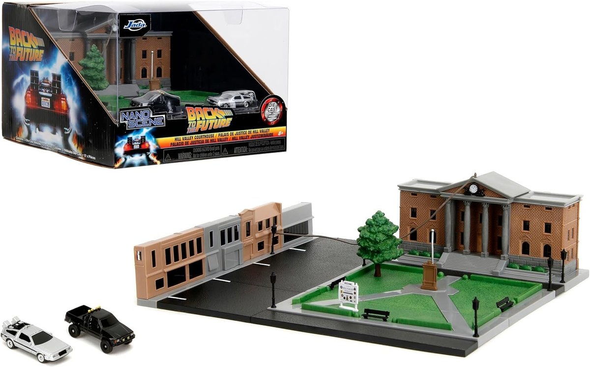Jada NanoScene Powrót do przyszłości Sąd Hill Valley diorama, PREZENT ...