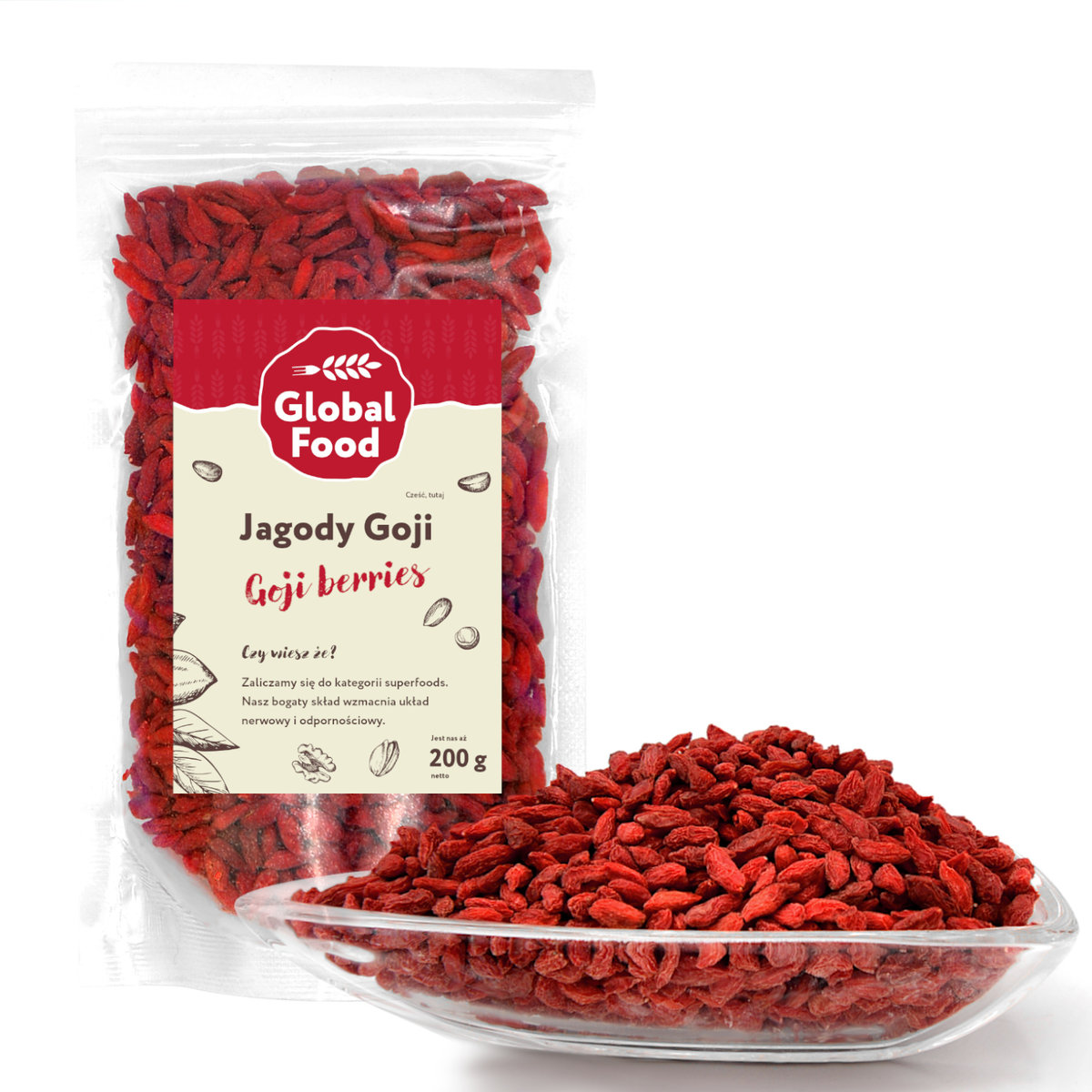 JAGODY GOJI 200g - Global Food | Sklep EMPIK.COM