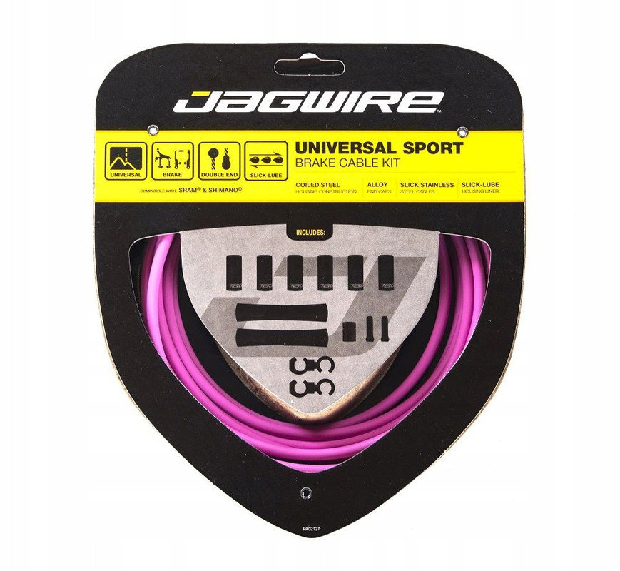 Jagwire zestaw hamulcowy Universal Sport różowy - inna (Inny) | Sport ...