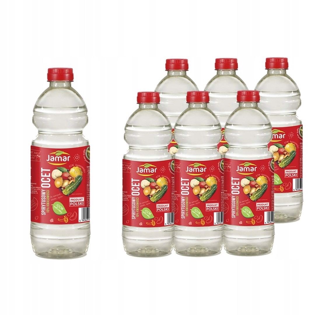 Jamar Ocet spirytusowy fermentacyjny 10% kwasowości 500 ml x 6 sztuk ...